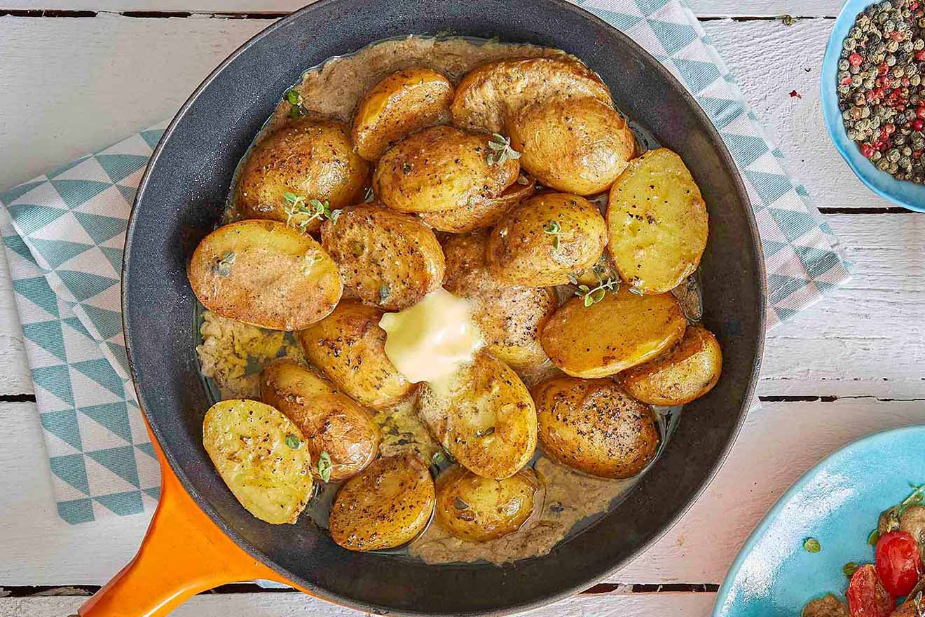 Recipe: Buttered baby potatoes - Argiro.gr - Argiro Barbarigou