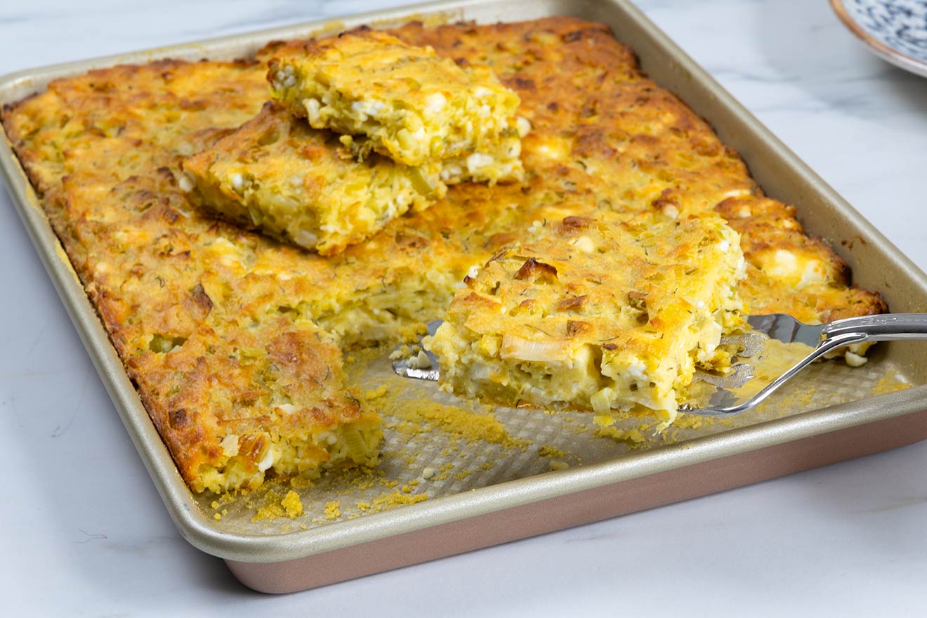 Recipe: Leek pie without phyllo (Greek prasopita) - Argiro.gr - Argiro ...