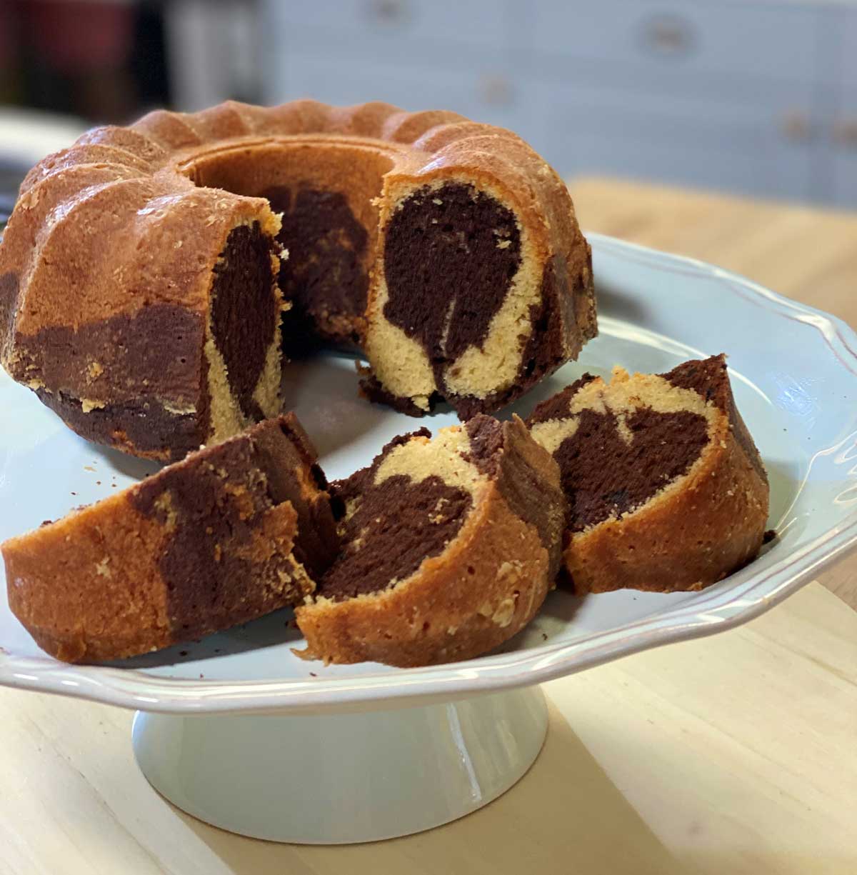 Κέικ βανίλια με σοκολάτα από την Αργυρώ