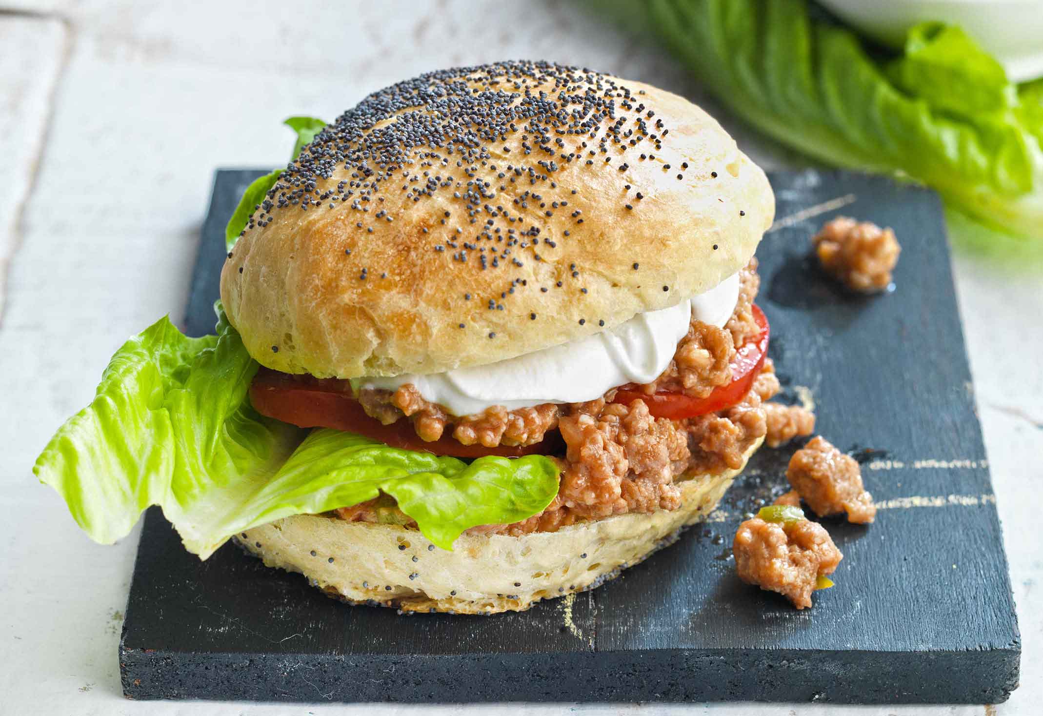 Sloppy joe burger με κιμά