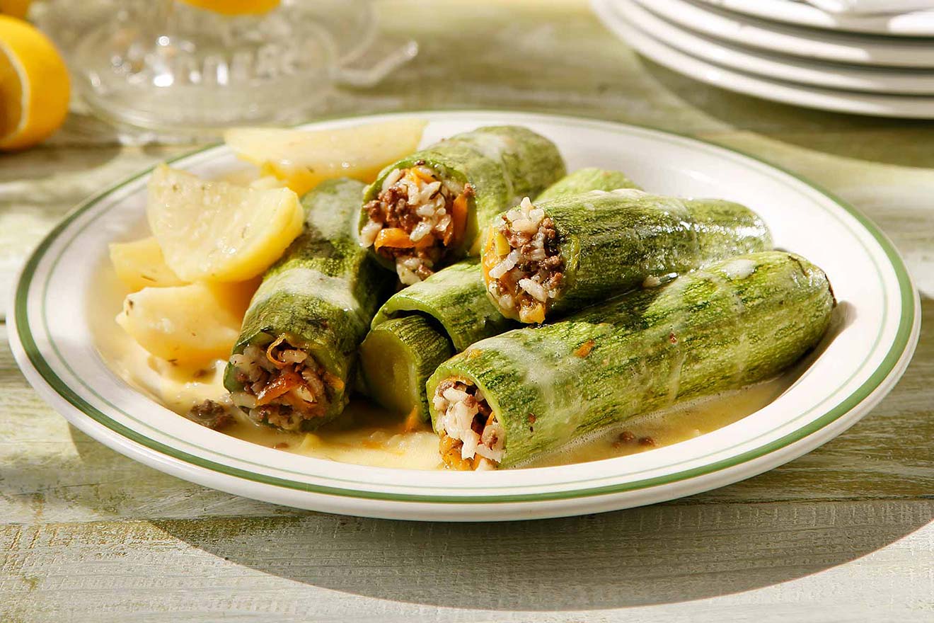 Stuffed zucchini