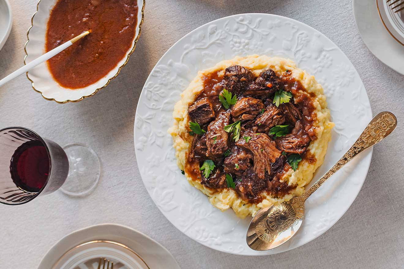 Μοσχάρι σιδηρόδρομος κοκκινιστό